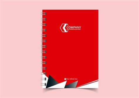 Premium Vector Corporate Modern Company Notebook Cover Design