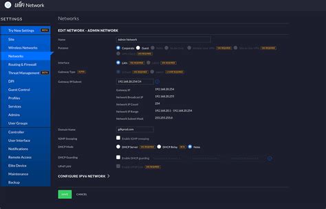 Unifi Controler Cant Add A Vlan To The Management Network Networking Level1techs Forums