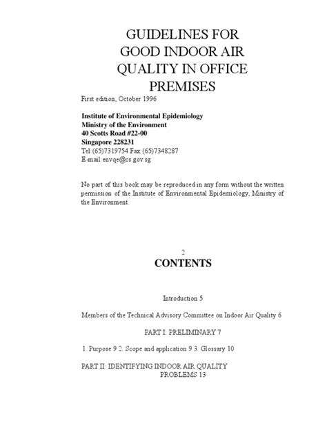 Nea Office Iaq Guidelines 1 Download Free Pdf Air Pollution Materials