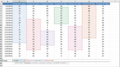 The Sum Function Add Numbers Quickly I Will Teach You Excel
