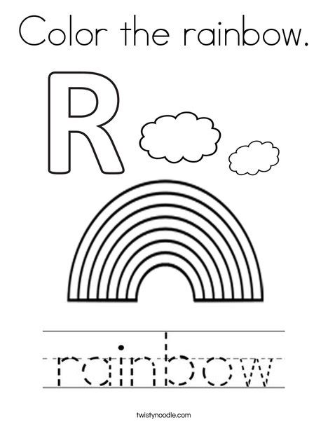 Letter R Rainbow Coloring Page [2025]