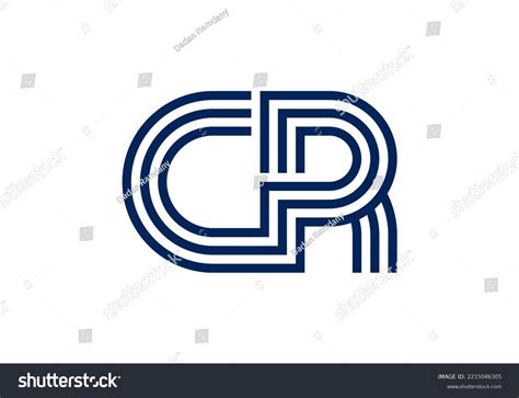 Initials Letter Cr Logo Design Brand Stock Vector Royalty Free