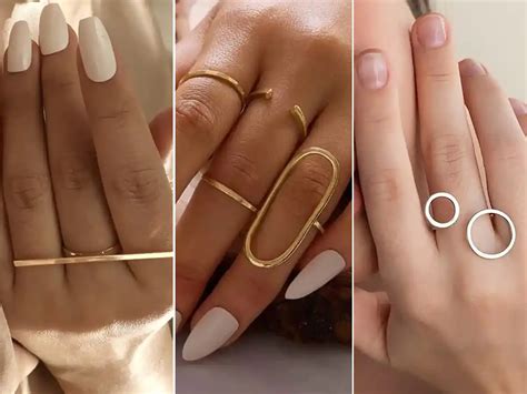 انگشتر مینیمال دخترونه ۱۵ مدل ترکیب رنگی طلا و نقره که استایل تو رو