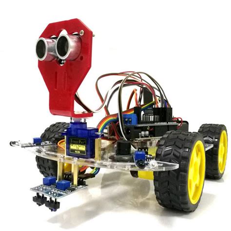 Robot Car Kit Para Arduino Kit Control De Wifi Rastreo Por Ultrasonidos Prodenergy