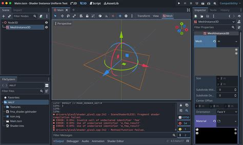 Shader Fma Function Used By Visual Shader Uvfunc Node Not Defined In Compatibility Renderer