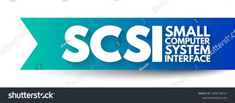 Scsi Small Computer System Interface Set Stock Illustration 2208708727 Shutterstock