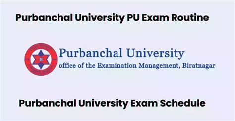 Purbanchal University Routine 2080 Pu Bachelor And Master Semester