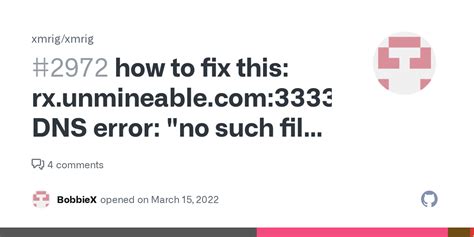 How To Fix This Rx Unmineable 3333 DNS Error No Such File Or