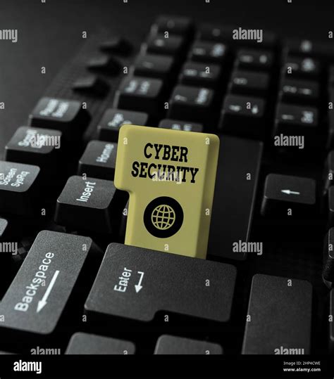 Inspiration Showing Sign Cyber Security Word Written On Protect A Computer System Against