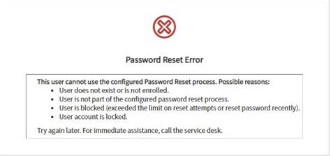 Problem Password Reset Process Servicenow Community