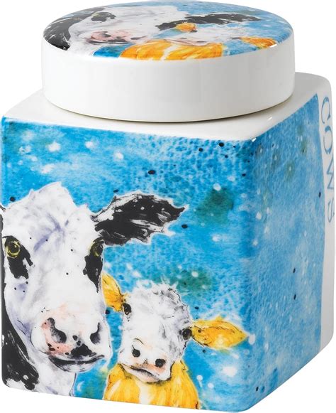 Country Kitchen Cow Canister Kitchen Storage And