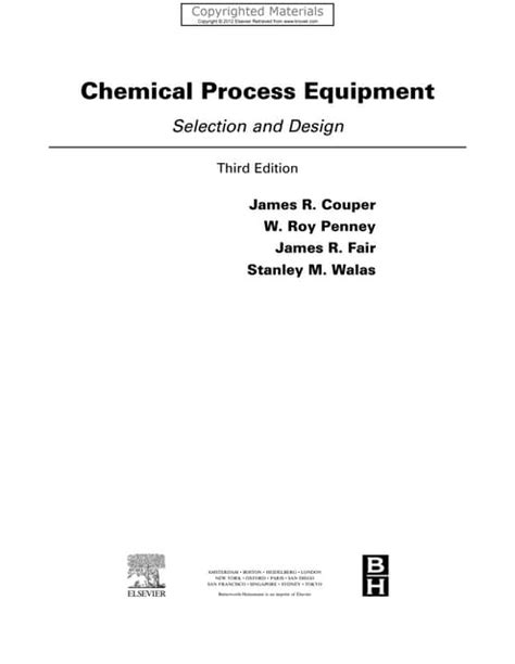 Chemical Process Equipment Selection And Design Pdf