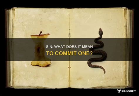 Sin What Does It Mean To Commit One Shunspirit