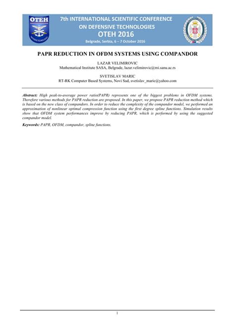 Papr Reduction In Ofdm Pdf