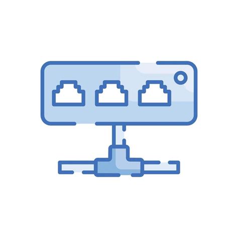 Network Hub Vector Blue Icon Cloud Computing Symbol Eps 10 File 16878115 Vector Art At Vecteezy