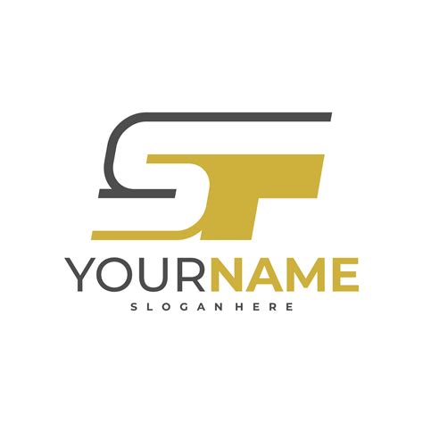 Sf Letter Logo Template Initial Sf Logo Design Vector 16546068 Vector