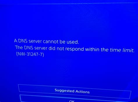 Что значит ошибка NW 31247 7 на PlayStation 4