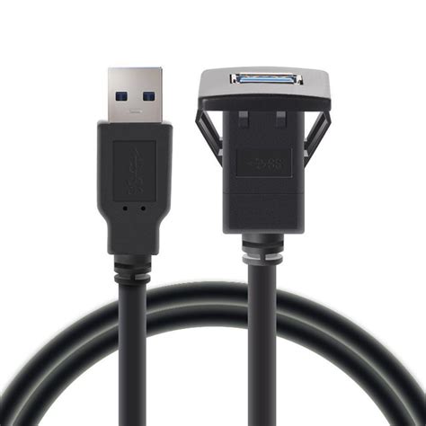 1m 3 3ft Single Port Usb3 0 A Male To Usb3 0 A Female Car Flush Mount