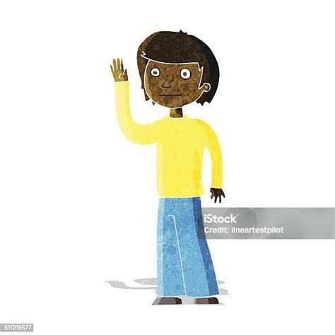 말풍선이 있고 손 흔드는 친근하다 남자아이 귀여운에 대한 스톡 벡터 아트 및 기타 이미지 귀여운 그리기 기이함 Istock