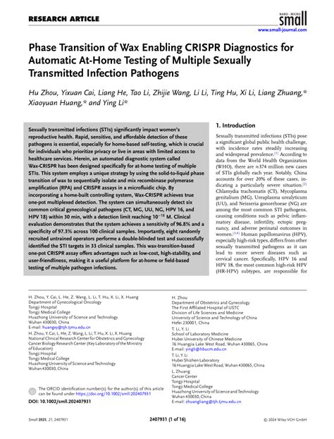 Phase Transition Of Wax Enabling Crispr Diagnostics For Automatic At