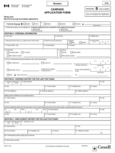 Fillable Online Cbsa Asfc Gc Cbsa Asfcgcca E672 18 Engthe Document You Are Trying To Load