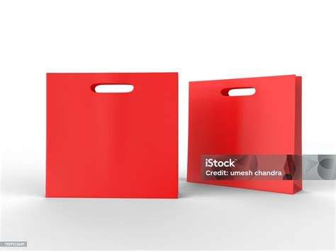 브랜딩 및 모의 를위한 손잡이가있는 종이 가방의 빈 템플릿 3d 렌더링 그림입니다 0명에 대한 스톡 사진 및 기타 이미지 0명 가방 갈색 Istock