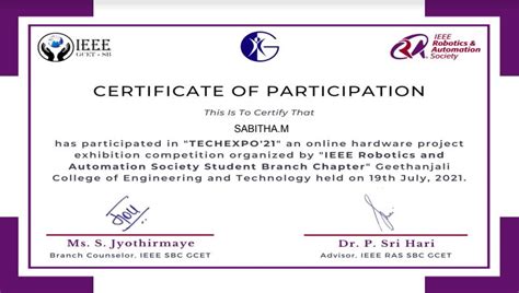 Sabitha M On Linkedin Techexpo21 Organised By Ieee
