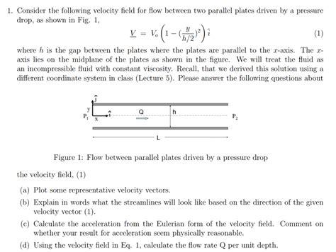 Solved Consider The Following Velocity Field For Flow Chegg
