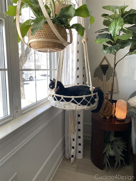 Diy Macrame Hanging Cat Bed At Nate Davidson Blog