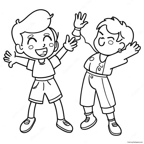 Cousin Fun Day Coloring Page 72964 57780