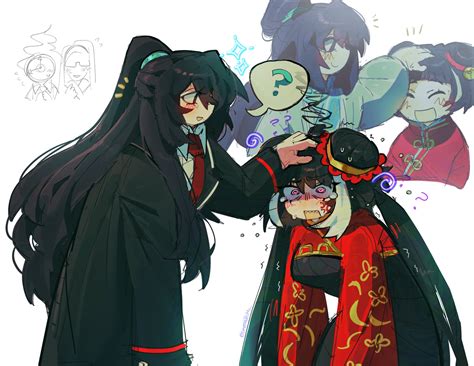 Hong Lu Dante And Jia Xichun Project Moon And 1 More Drawn By