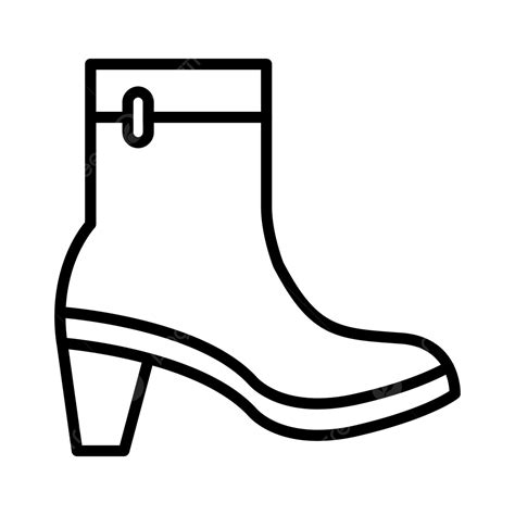 Female Boots Line Icon Vector Apparel Boots Glyphicon Png And Vector