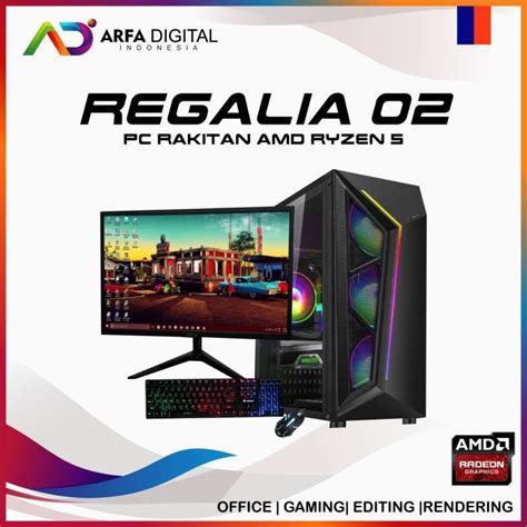 Jual Pc Gaming Fullset Amd Ryzen G Ssd Gb Lengkap Led Inc Di Seller Arfa Digital