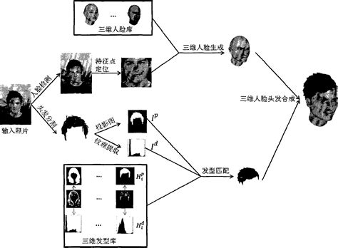 method for automatically generating three dimensional head portrait