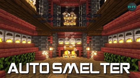 building a auto smelter room in minecraft tutorial youtube
