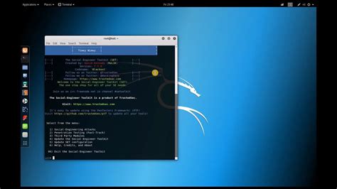 how to update setoolkit social engineering toolkit on kali linux