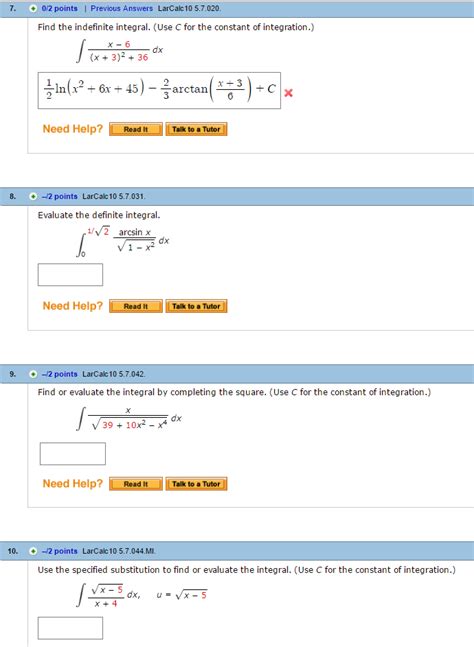Solved Find The Indefinite Integral Use C For The Constant Chegg Com
