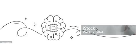 인공 지능 아이콘의 연속 선화입니다 손으로 그린 상징 벡터 일러스트 레이 션 0명에 대한 스톡 벡터 아트 및 기타 이미지 0명 가상현실 개념 Istock