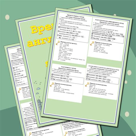 Времена английского языка Памятка