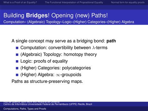 Computation Paths Types And Proofs Ppt