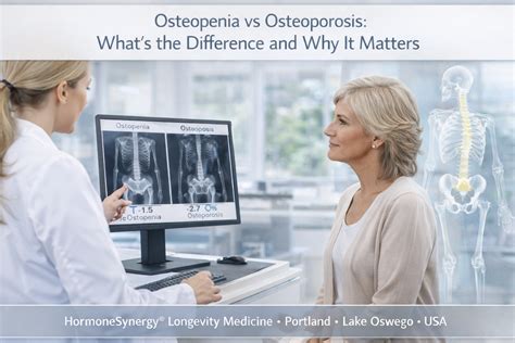 Osteopenia Vs Osteoporosis Bone Loss Dexa Scores Longevity Medicine