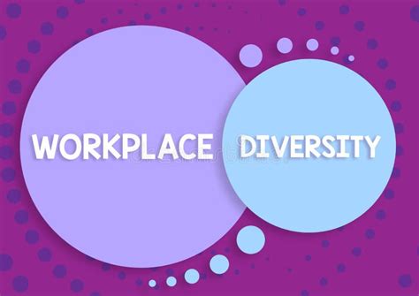 Text Showing Inspiration Workplace Diversity Conceptual Photo Different Race Gender Age Sexual