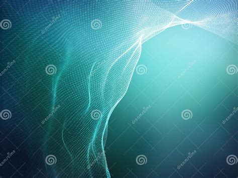 3d Abstract Particle Design Background Stock Illustration