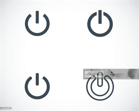 Vector Black Shut Down Icons Set High Res Vector Graphic Getty Images