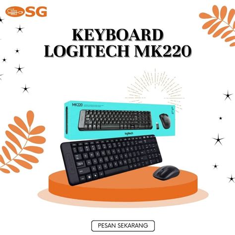 Jual Logitech Mk220 Bundling Mouse And Keyboard Shopee Indonesia