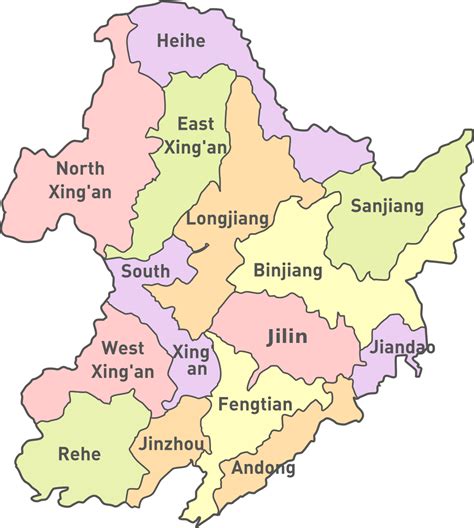 ملف Map Of Manchukuo Divisions En Svg المعرفة
