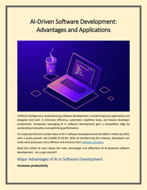 Ai Driven Software Development Advantages And Applications Pdf
