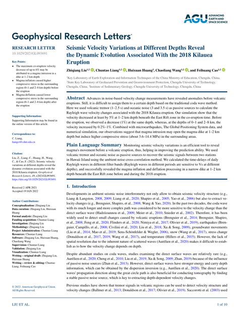 Seismic Velocity Variations At Different Depths Reveal The Dynamic