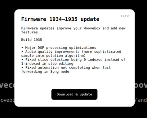 Woovebox Guides Tutorials And Docs Firmware Updates
