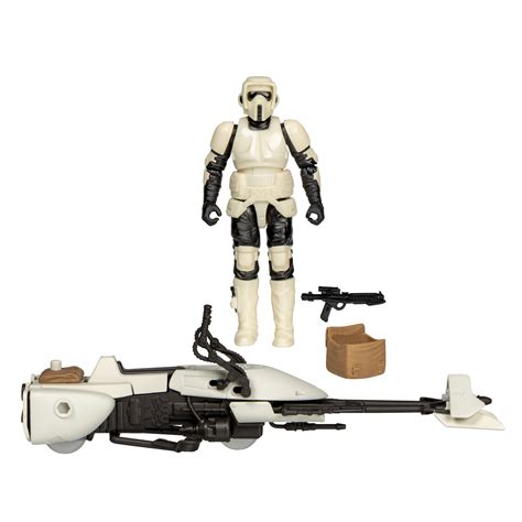 Star Wars Epic World Of Action Scout Trooper Action Figure And Speeder